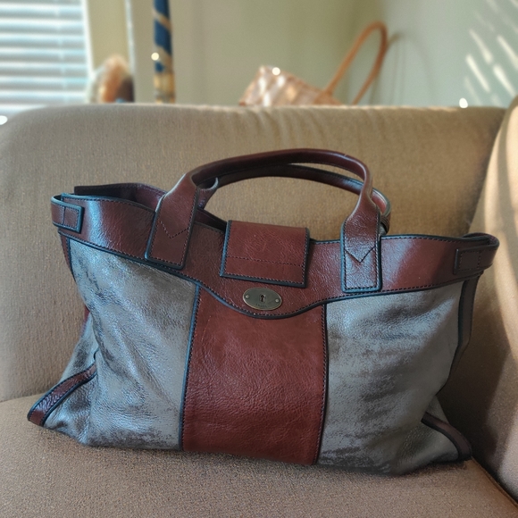 Fossil | Bags | Rare Fossil Vintage Reissue Weekender Leather Bag ...